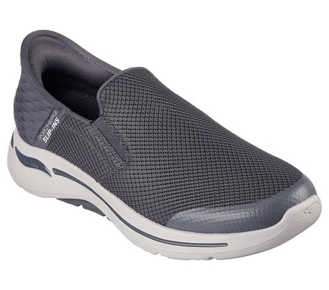 Skechers Charcoal Go Walk Arch Fit Hands Free Mens Walking Shoes Style ...