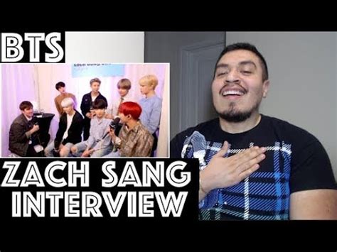 BTS Zach Sang Show AMAs Interview Reaction - YouTube