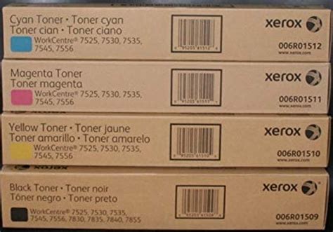 Genuine Xerox 006R01509, 006R01510, 006R01511, 006R01512 Toner ...