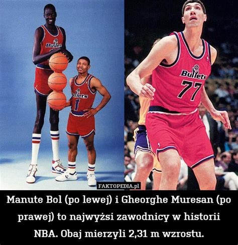 Manute Bol (po lewej) i Gheorghe