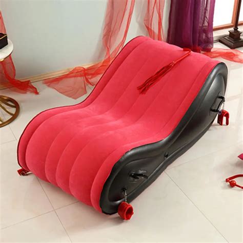 Красный надувной диван Sexxx, грузоподъемность 440lb, EP PVC, секс ...