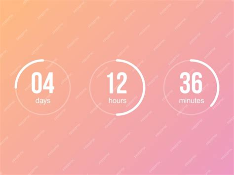 Premium Vector | Countdown timer vector clock counter
