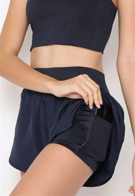 Jual FITWEAR FITWEAR - CAITLYN LAYERED PANTS + INNER - NAVY Original ...