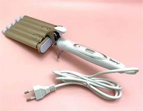 Плойка стайлер на 5 волн Geemy Gm-2932, щипцы для завивки волос с ...