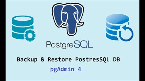 How to backup & restore database in PostgresSQL using pgAdmin 4 ? - YouTube