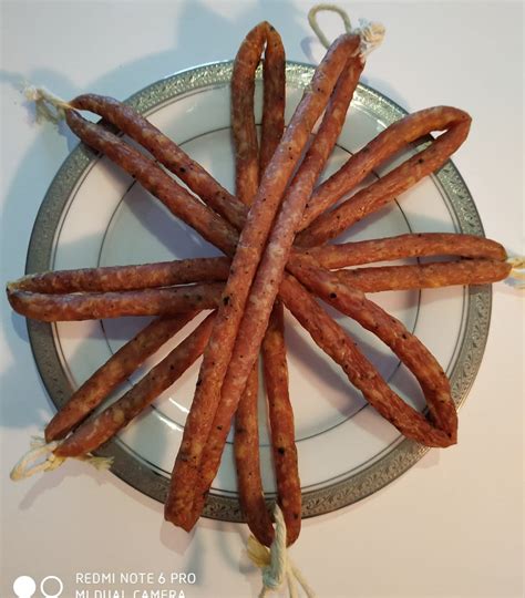 Pork dried smoked sausage sticks (Пивчики, колбаски к пиву) 200g ...
