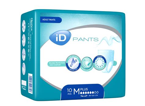 Впитывающие трусы-подгузники для взрослых ID Pants Plus 2 Medium 10 шт ...