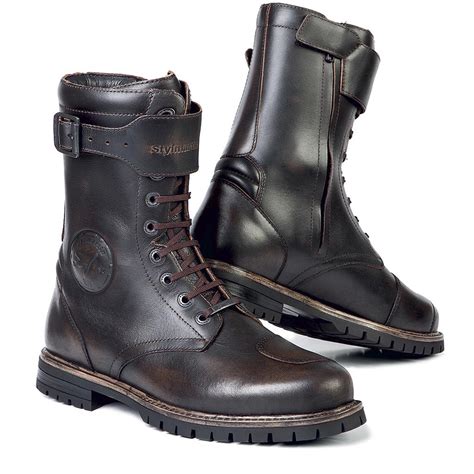 Bottes Stylmartin Rocket brown, bottes moto vintage, marron