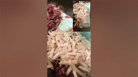 нарезка кубиком и бруском подмороженного мяса Vega Dicer 400 - YouTube