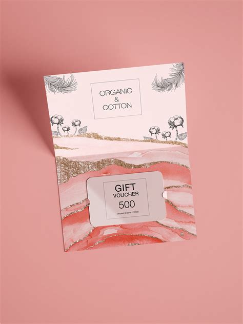Organic Shop Gift Voucher | Подарочный сертификат on Behance