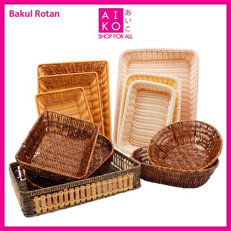 (AIKO) BASKET RATTAN/FRUIT/ MULTIPLE DESIGN / BAKUL PELBAGAI DESIGN ...