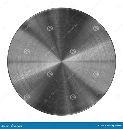 Metal Disk Texture Isolated on White Stock Photo - Image of surface ...