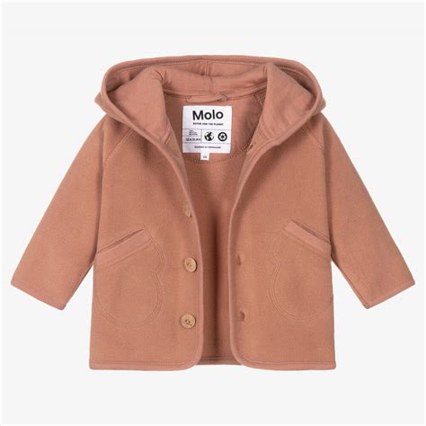 Molo - Girls Pink Fleece Jacket | Childrensalon