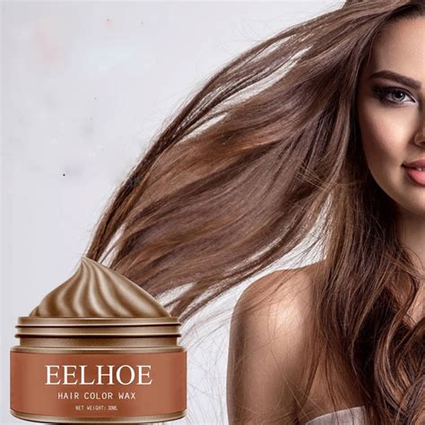 Временная смывающаяся краска для волос Eelhoe коричневая Brown – купить ...