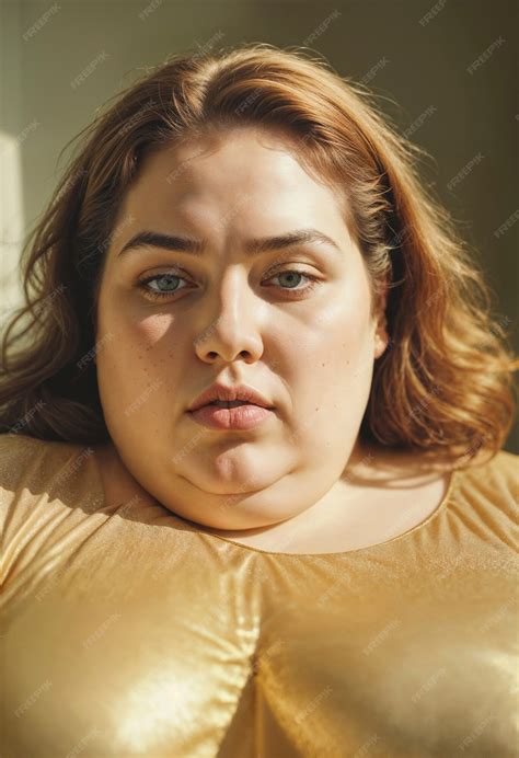 Une femme de taille plus pose. | Image générée à base d’IA