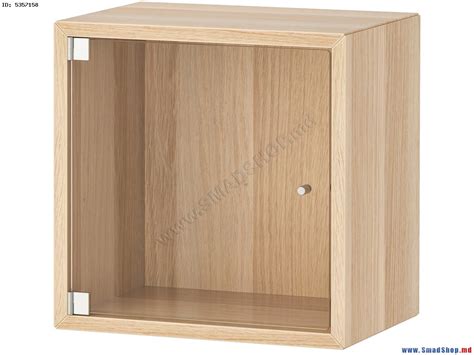 Полка Ikea Eket со стеклянной дверью 35x35x35 (Под Беленый Дуб) купить ...