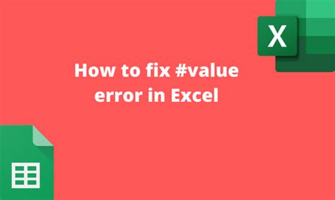 Tutorial on How to fix #value error in Excel | Basic Excel Tutorial