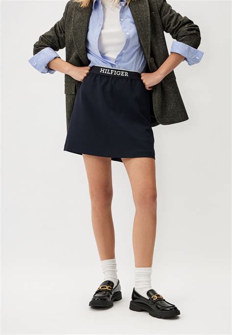 Юбка Tommy Hilfiger, цвет: синий, RTLADH543801 — купить в интернет ...