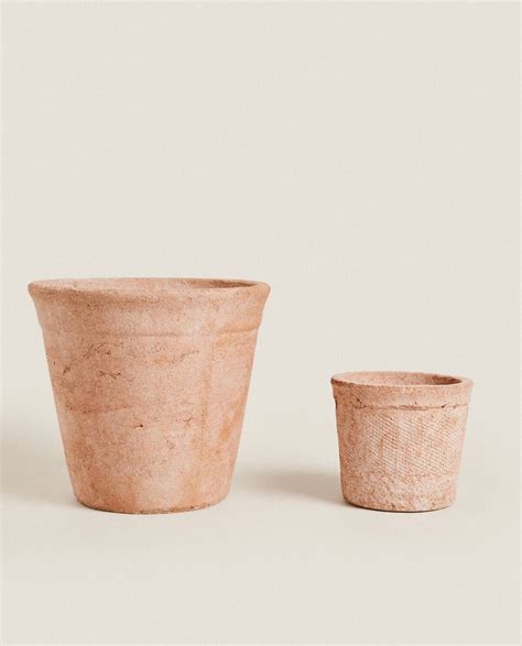 Горшок для цветов ZARA HOME, Терракотовый цвет, 1 шт - купить с ...