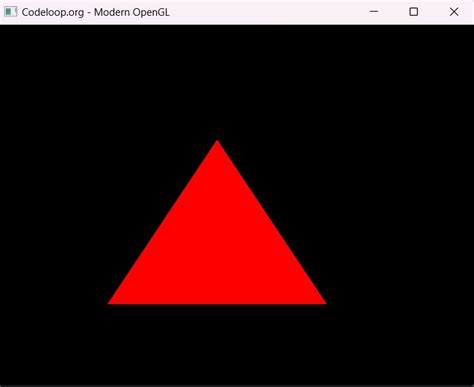 Python Modern Opengl Drawing Triangle - Codeloop
