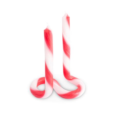 Twist Candle, Candy Cane - Gessato Design Store