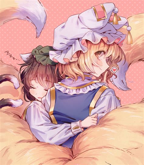 yakumo ran and chen (touhou) drawn by masanaga_(tsukasa) | Danbooru