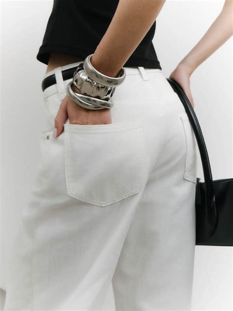 Джинсы прямого кроя на низкой посадке :: LICHI - Online fashion store