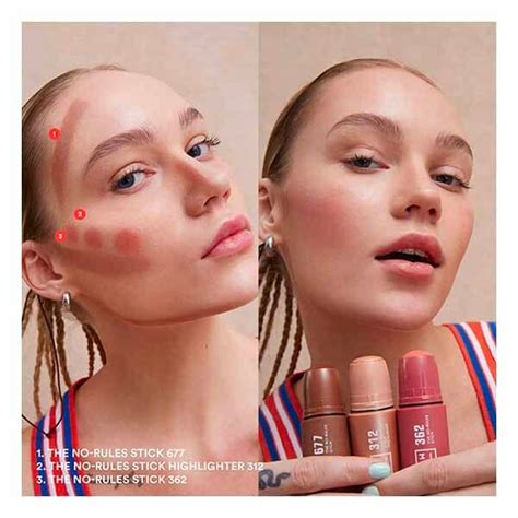 3INA The No-Rules Stick Highlighter 312 | Make Up | Superdrug
