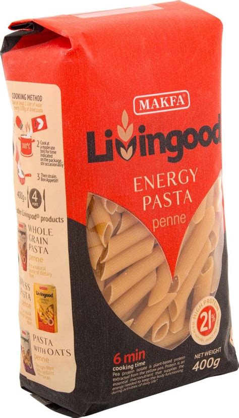 Макароны Makfa Livingood Energy Pasta Penne высокобелковые 400г х 3шт ...
