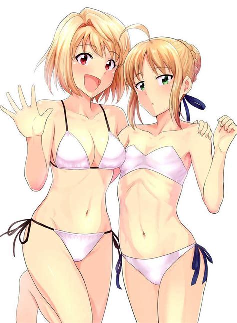 Arcueid Brunestud and Artoria Pendragon (Saber) by Gabrielescala2306 on DeviantArt
