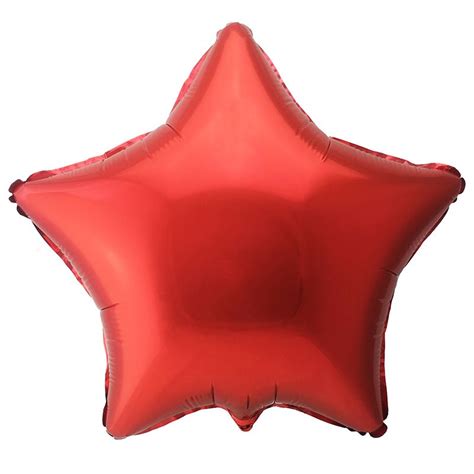 Фольгированные шары Звезда Красный в упаковке / Red 157-01-R-QX ...