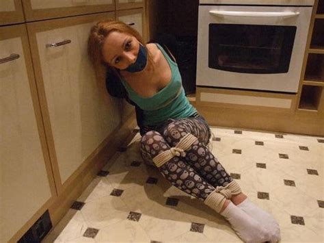 She got tied up in her own kitchen by Matt19024382 on DeviantArt