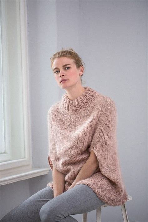 Mohair cape w/ Swarovski Pearls FREE knitting pattern in German (hva ...