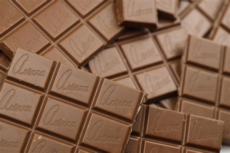 KHARKIV, UKRAINE - JANUARY 27, 2021 Alyonka chocolate square bars ...