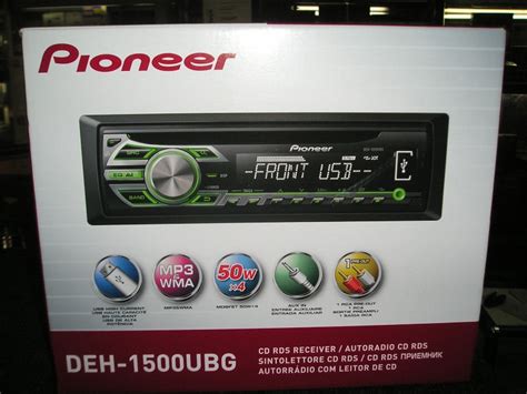 Автомагнитола Pioneer DEH-1500UBG, Магнитола Pioneer DEH-1500UBG