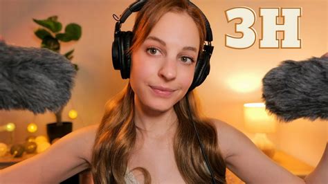ASMR 🌊 3H DEEP RELAXATION (FLUFFY MIC, WHISPERING, SHHH, EAR BLOWING) -extra gentle ear to ear 🧡 ...