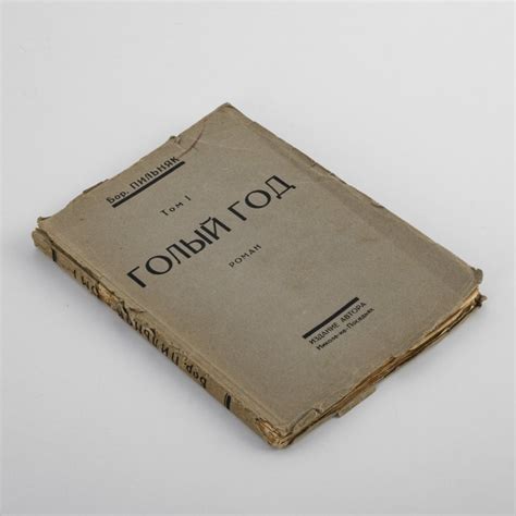 Книга "Голый год" (роман) том 1, автор Борис Пильняк, бумага, картон ...