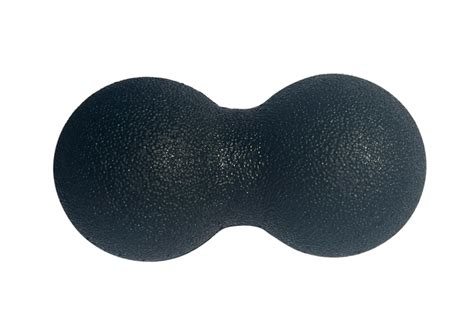 Массажный мячик Amber арахис Duoball из EPP-пены 16 x 8 см черный ...
