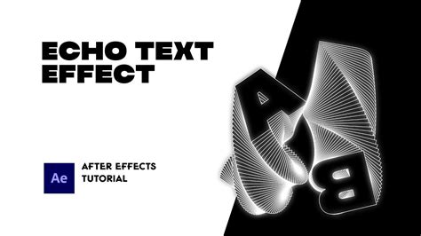 Echo Text Effect. After Effects Tutorial - YouTube