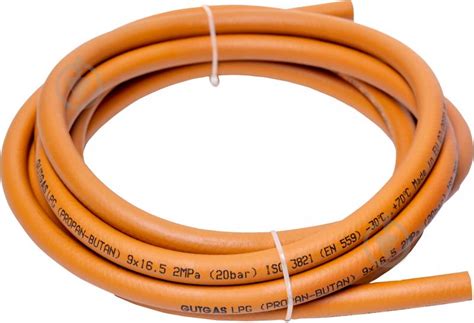 ᐉ Рукав газовый Gutgas LPG 9х16.5 (пропан-бутан) 2 м.п 20 bar GFHP0922 ...