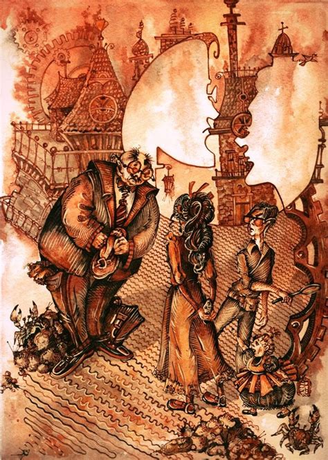 Иллюстрация Лемони Сникет "33 несчастья" в стиле книжная