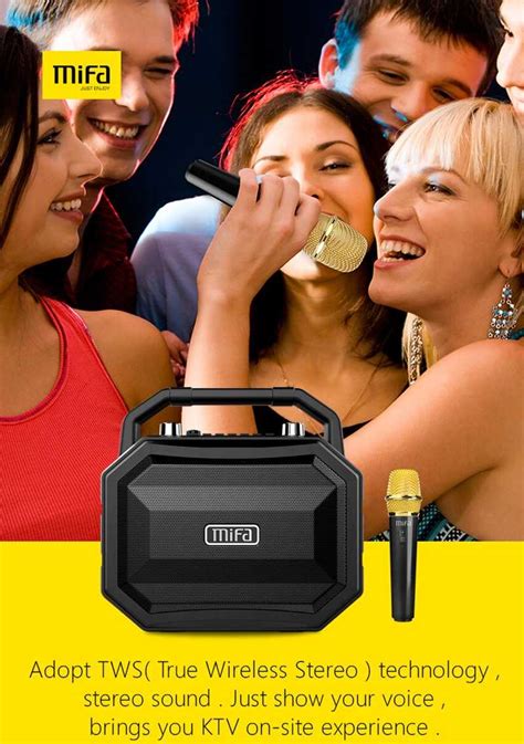 Mifa M520 Bluetooth Speaker with Wireless Microphone Mobile Wireless ...