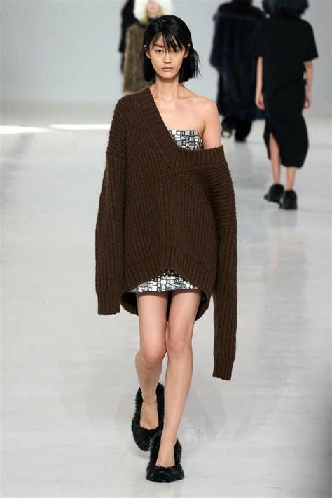 Ruiqi Jiang at the MSGM F/W 23 Show