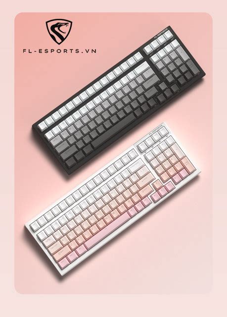Bàn phím FL-Esports FL100 CPM Sakura Pink chính hãng, giá rẻ | Gearshop