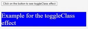 jQuery toggleClass() | Parameters and Examples of jQuery toggleClass()