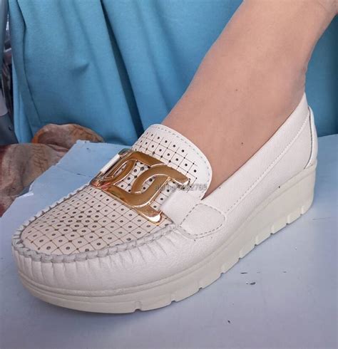 Дамски бежови мокасини Ezel Shoes за широки крака EU 36 EU 37 EU 38 EU ...
