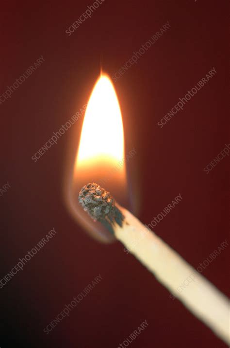 Burning match - Stock Image - A510/0198 - Science Photo Library