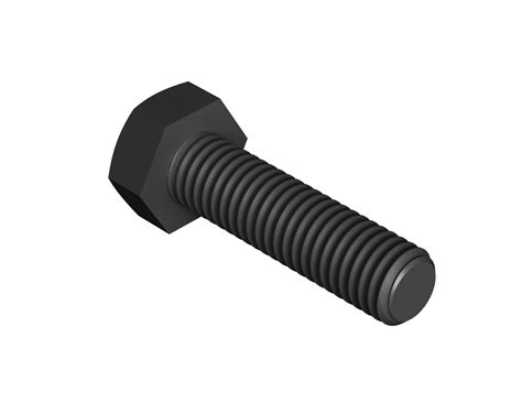 Hex Head Bolt, M8x30, Black | 4000070