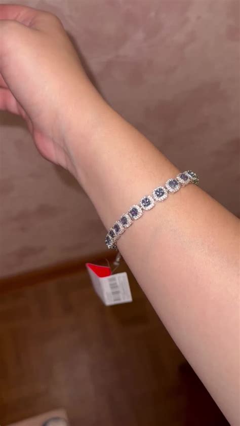 Серебряный браслет с фианитами BASTET S42350-B9W-01: белое серебро 925 ...
