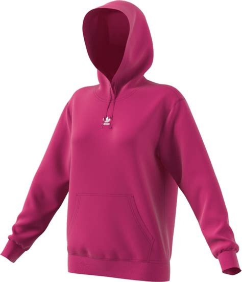 Bluza z kapturem damska adidas ORIGINALS ADICOLOR ESSENTIALS FL różowa ...